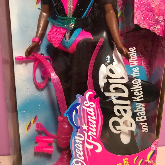 Barbie | Toys | Vintage Barbie And Baby Keiko Orca Whale Collectible ...
